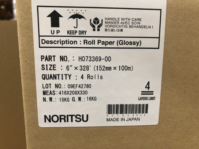 Noritsu 6" Gloss Paper (4 x 100m Rolls) | Australian Photo Supplies